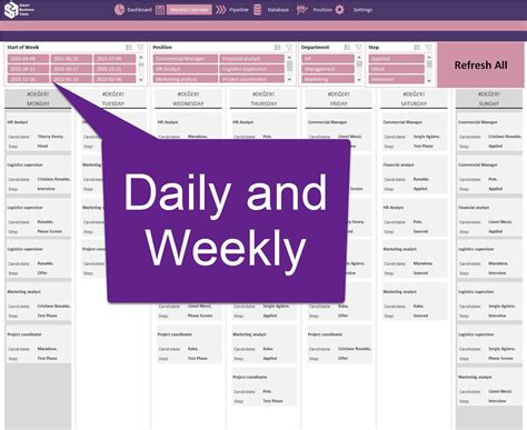 Recruitment Tracker Excel Template HR Template Recruitment Tracker Recruitment Kanban
