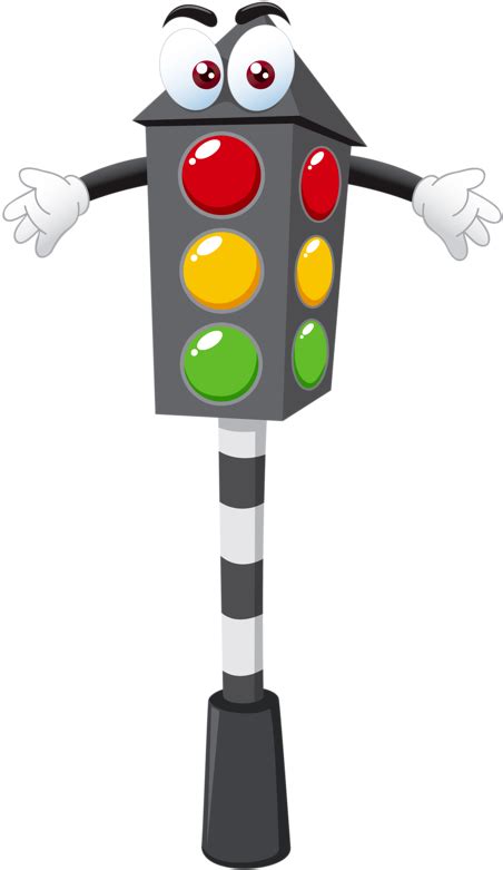 Download Animated Traffic Light Character