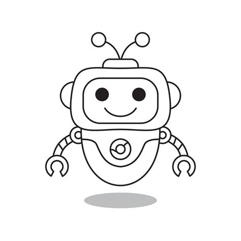 Robot Outline Vector Art Icons And Graphics For Free Download