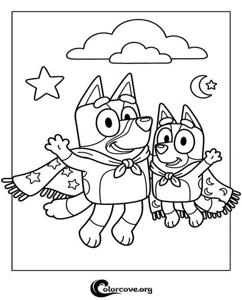 79 Bluey Coloring Pages For Real Life Creative Fun The Color Cove