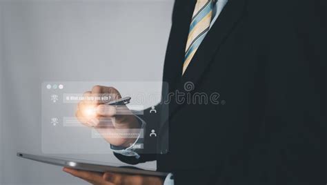 Ai Chatbot Virtual Assistant For Online Customer Support And Automated Service Solutions Stock