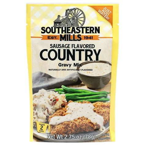 12 Pack Southeastern Mills Peppered Gravy Mix With Sausage Flavor 2