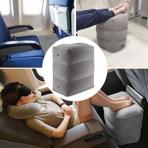 Travfort Inflatable Travel Foot Rest Sugar And Cotton