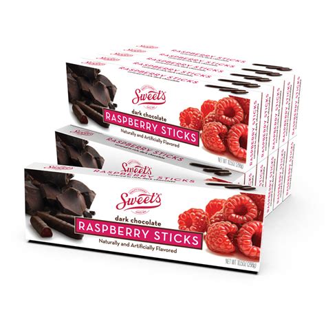 Buy Sweet S Dark Chocolate Raspberry Sticks Sweet Candy Company