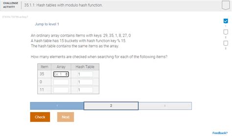 Solved Challenge Activity 3511 Hash Tables With Modulo