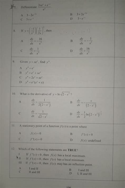 Differentiate 3xex E Xex A 3 2e 2x B 3 StudyX