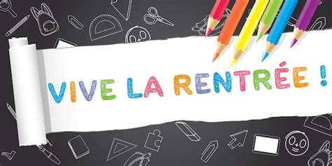 Premium Vector French Back To School Banner