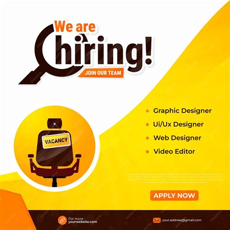 Premium Vector Were Hiring Banner Design We Are Hiring Job