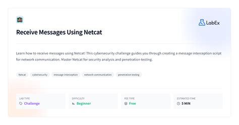 Receive Messages Using Netcat Labex