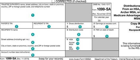 What Is A 1099 Sa Form Used For Form Example Download