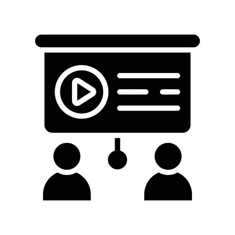 Online Classes Vector Solid Icons Simple Stock Illustration Stock