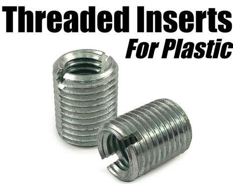 M10 X 18mm Threaded Screw In Inserts For Plastic Self Tapping Zinc