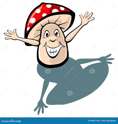 Cute Toadstool Watercolor Clipart On White Background Ai Generated