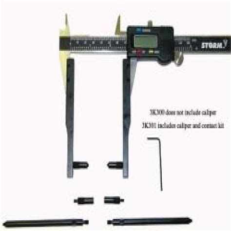 Central Tools 3k300 Drum And Rotor Adapter Kit For Digital Caliper