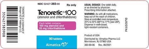 Tenoretic Fda Prescribing Information Side Effects And Uses