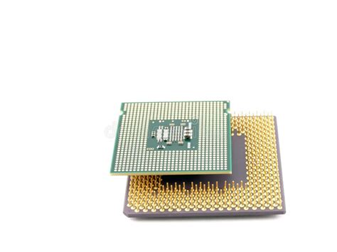 Old Microprocessors With Fan Stock Photo Image Of Form Swirl 21292290