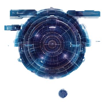 Abstract Futuristic Hud Display Interface Computer User Circle PNG