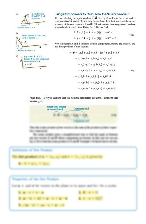 SOLUTION Scalar Or Dot Product Part Studypool
