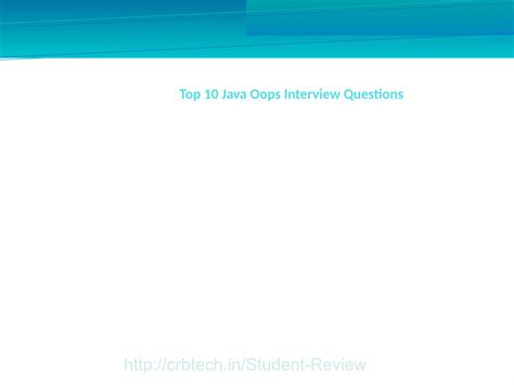 Top 10 Javaoopsinterviewquestions Ppt
