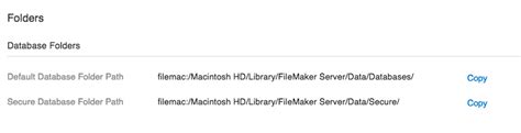 FileMaker Server Admin Console DB Services