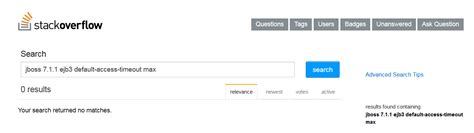 Maximum Value For Jboss Ejb Default Access Timeout Stack Overflow