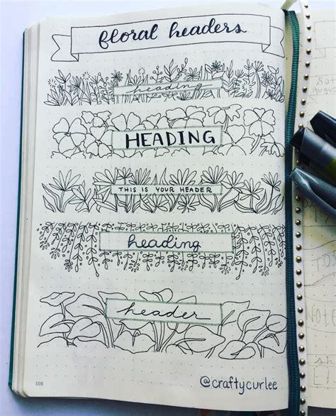 Hundreds Of Awesome Bullet Journal Headers — Sweet Planit