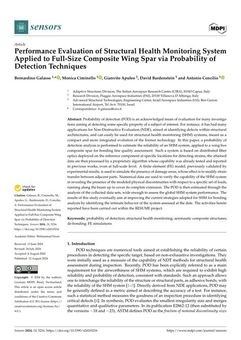 Pdf Performance Evaluation Of Structural Health Monitoring System