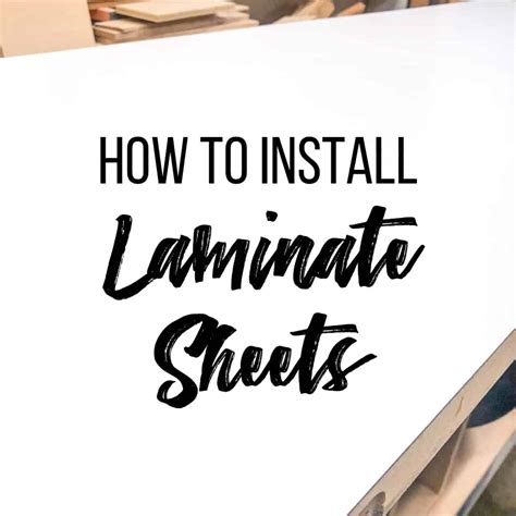 How To Cut And Install Laminate Sheets The Handyman S Babe