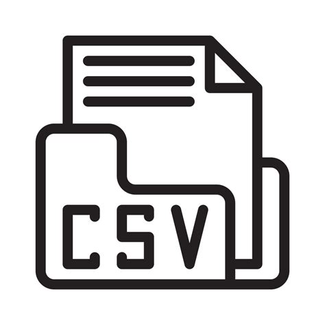 Csv File Format Comma Separated Values Icon Download On Iconfinder