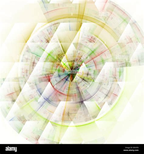 Composition Of Abstract Radial Grid Stock Vector Image Art Alamy