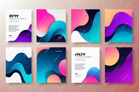 Premium Photo Shapes Design Element Abstract Liquid Gradient Geometric Modern Splash Halftone