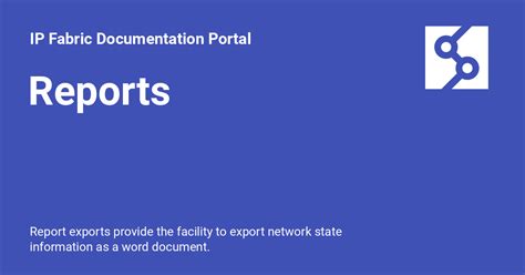 Reports Ip Fabric Documentation Portal