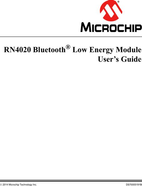 RN Bluetooth Low Energy Module Users Guide Bluetooth User