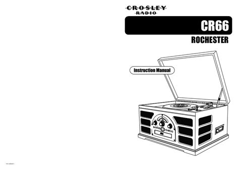 Crosley Radio Cr66 User Manual