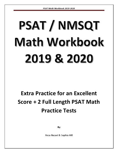 Psat Math Workbook 2019 And 2020 Extra Practice For An Excellent Score 2 Full Length Psat Math