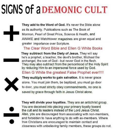 Signs Of A Demonic Cult