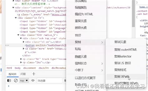 查询网页中内容的标签（路径）页面路径怎么看 Csdn博客