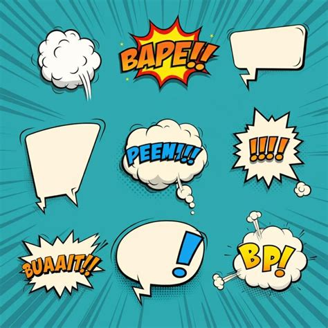 A Collection Of Comic Speech Bubbles With The Word Quot Hell Quot On