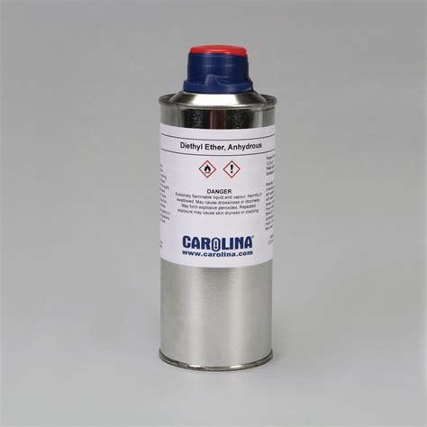 Ether Anhydrous Reagent Grade 500 Ml Carolina Biological Supply