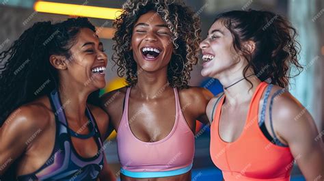 Premium Photo A Group Of Women Laughing And Laughing Together