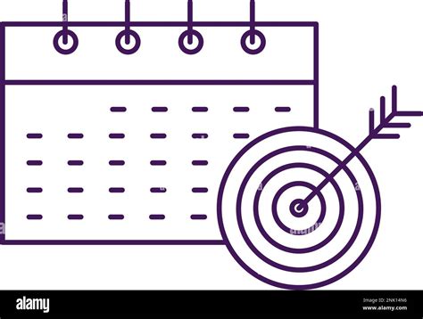Calendar Dart Stock Vector Images Alamy
