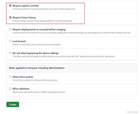 【github】关于分支保护 github 分支保护 csdn博客
