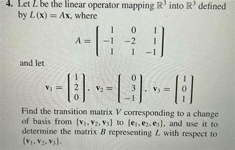 Solved Linear Algebraplease Solve This Question Thankyou