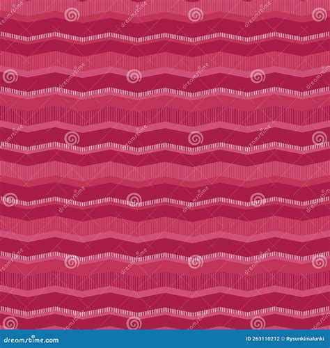 Zig Zag Pattern In Viva Magenta Color Of Year 2023 Stock Vector Illustration Of Basic Decor