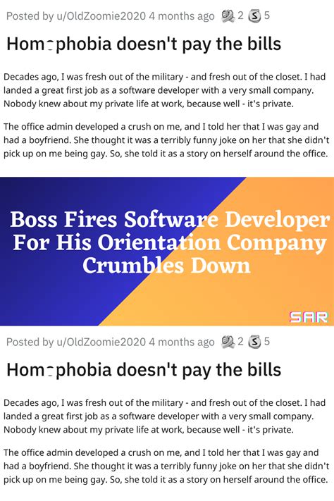 Boss Fires Software Developer For His Orientation Company Crumbles Down