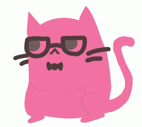 Nerd Cat Sticker Nerd Cat Bow Tie Discover Share GIFs