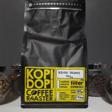 Jual Bubuk Biji KOPI DOPI Kopi Susu Blend Robusta Arabika 250 Gr Shopee Indonesia