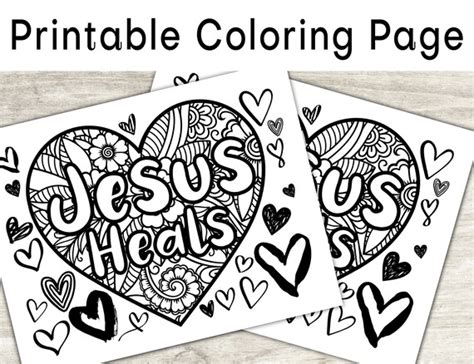 jesus healing people coloring pages