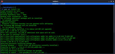 Анонимность Kali Linux с помощью Tor и Proxychains