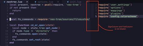 Signcolumn And Foldcolumn Is Not Shading · Issue 259 · Catppuccinnvim · Github